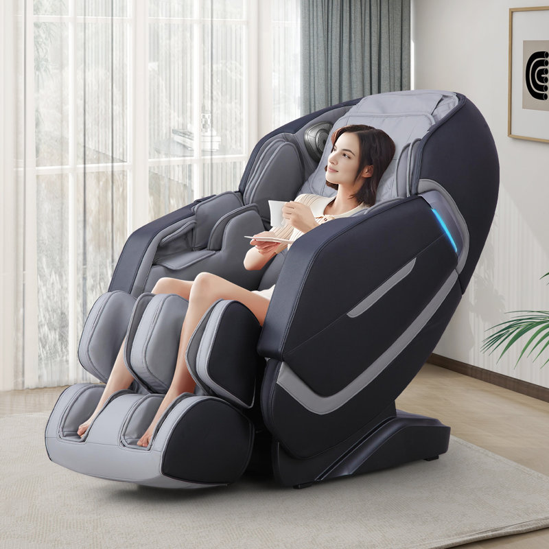 Extended SL Track 4D Full Body Massage Chair Zero Gravity with Heating 12 Auto Modes 3 Intensity Shiatsu Thai Stretch Foot Roller Bluetooth